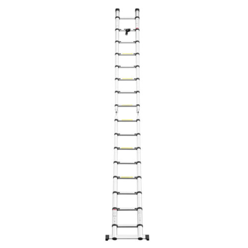 Multi Purpose 5m Telescopic Ladder Extendable A-Frame Ladder Steps ...